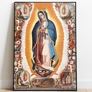 Our Lady of Guadalupe Poster: Virgin Mary Catholic Art Print - Etsy
