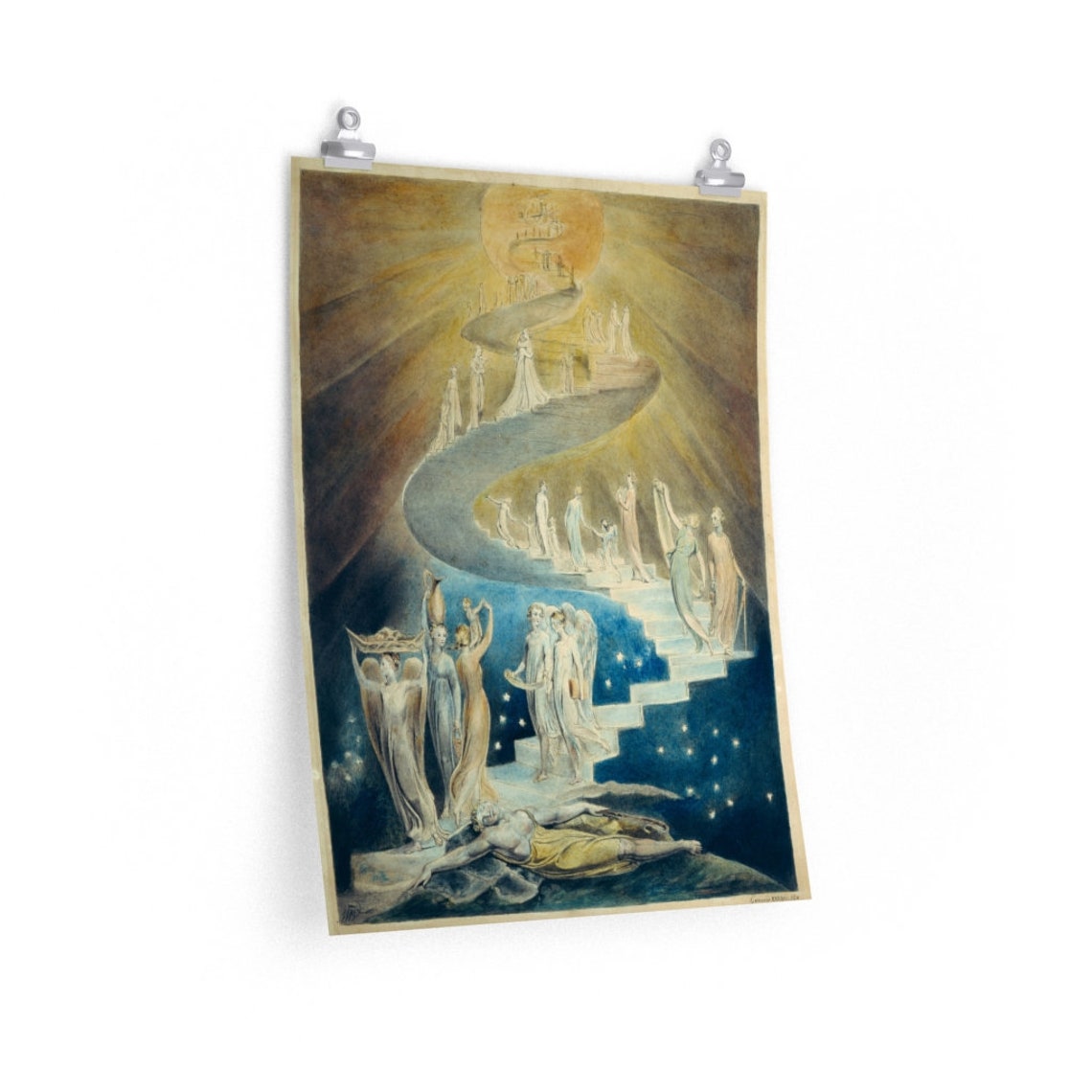 William Blake Jacob's Dream Ladder Classic Painting | Etsy