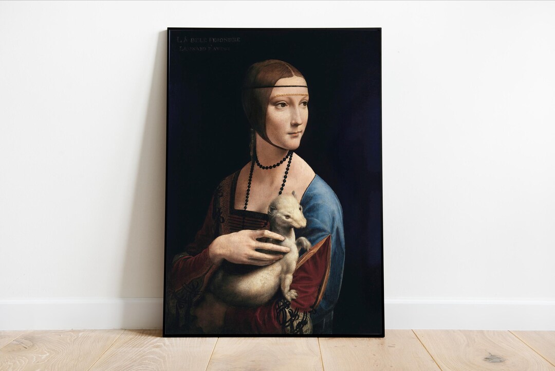 Lady With an Ermine Print by Leonardo Da Vinci, Renaissance Portrait ...