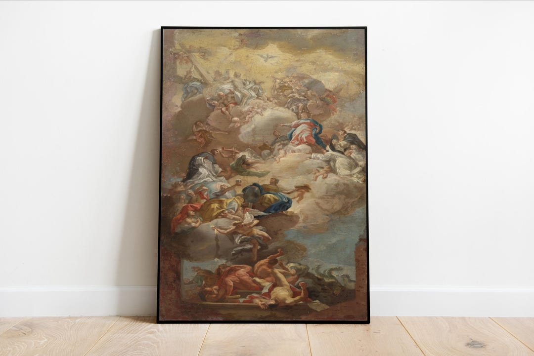The Glorification of Saint Dominic Print by Francesco Solimena, Baroque ...