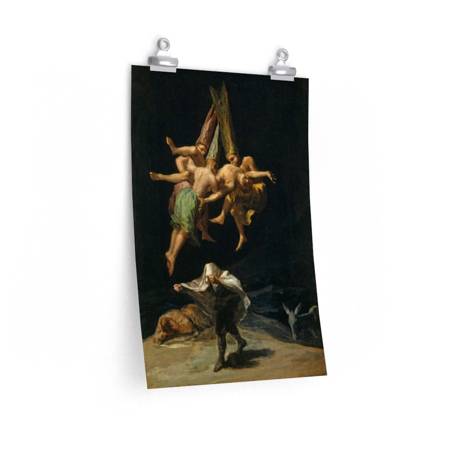 Vuelo de brujas por Francisco Goya cartel de brujería cartel | Etsy