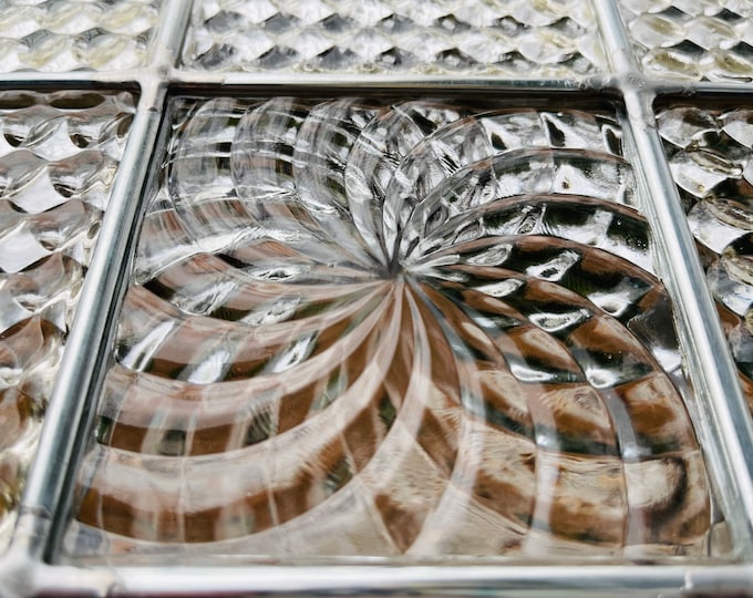 Spiro Bubbles Transom Window Glass Luxfer & Chicago Prism Tiles Retro ...