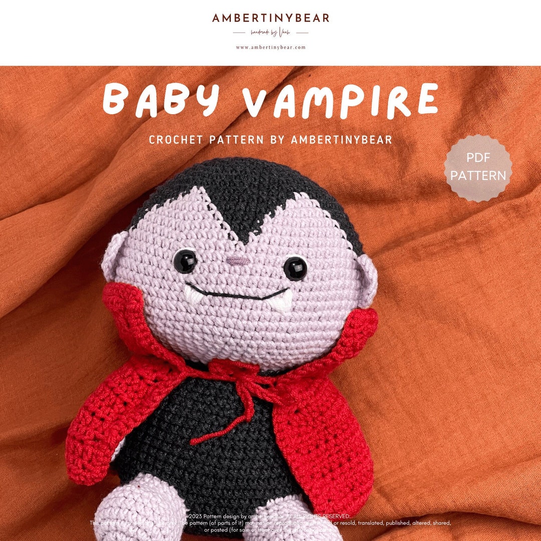 BABY VAMPIRE - Pattern Crochet - Amigurumi Dracula - Crochet PDF ...