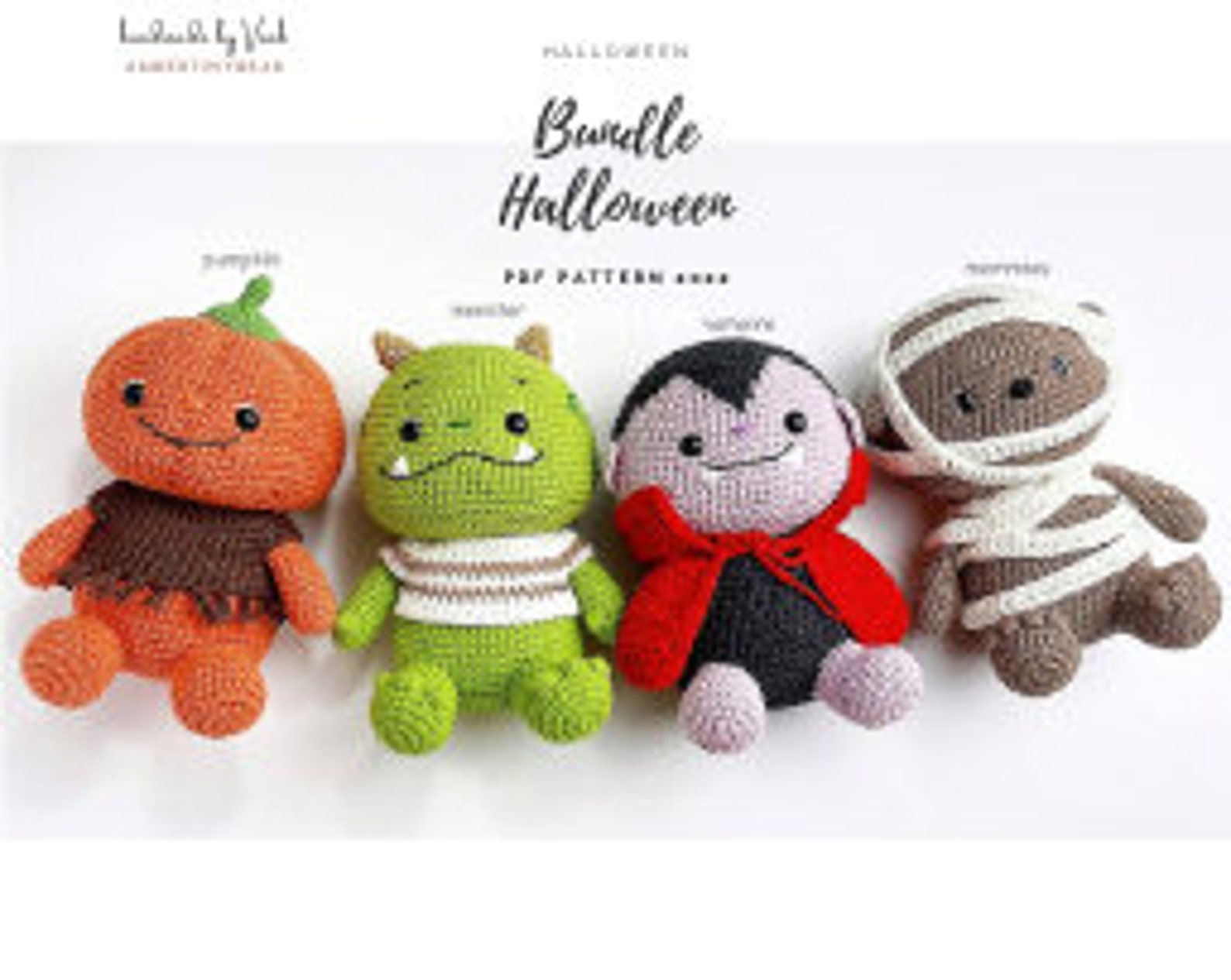 BUNDLE HALLOWEEN Collection Pattern Halloween Amigurumi - Etsy