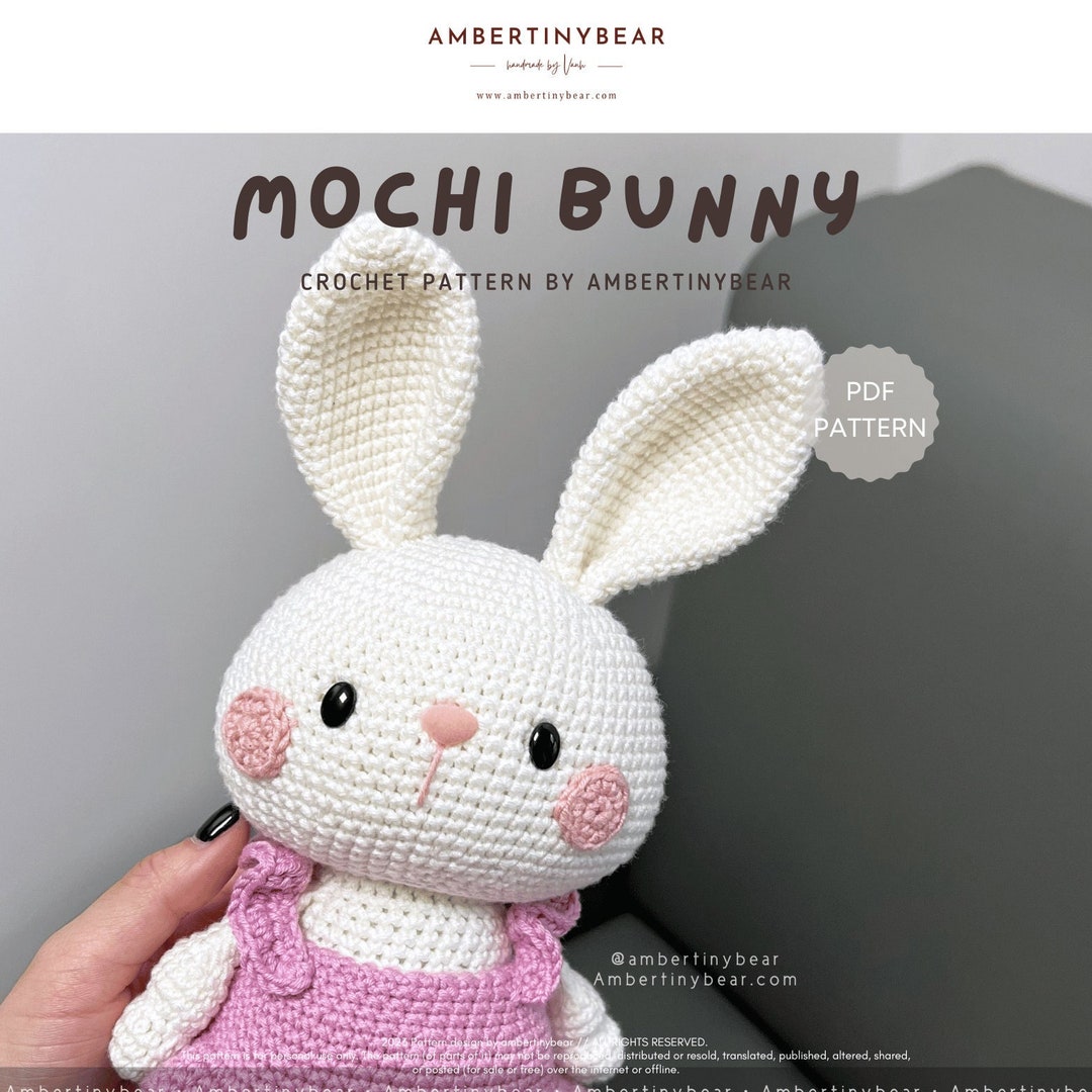 MOCHI BUNNY - Crochet Bunny Pattern - Instant Download - Bunny Dress ...