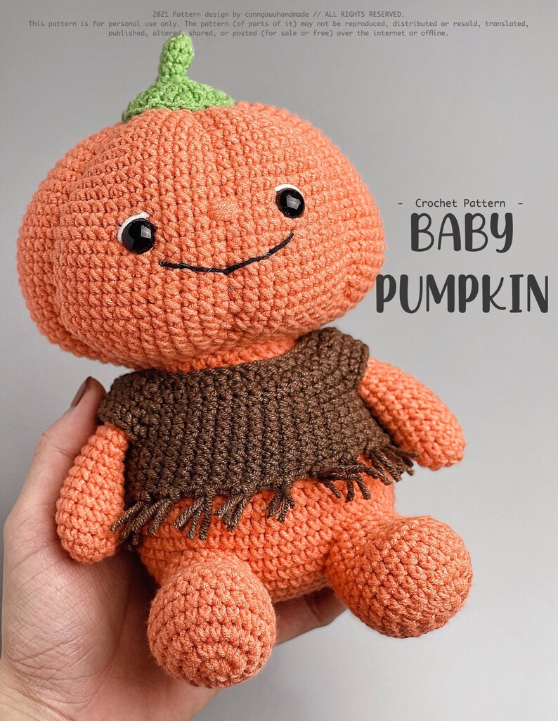 Baby Pumpkin Crochet Pattern: Amigurumi Halloween (PDF Pattern) - Etsy