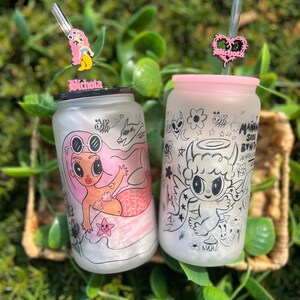 Singer Glass Cup Frosted Can Sublimation Cup Glass Cup - Etsy