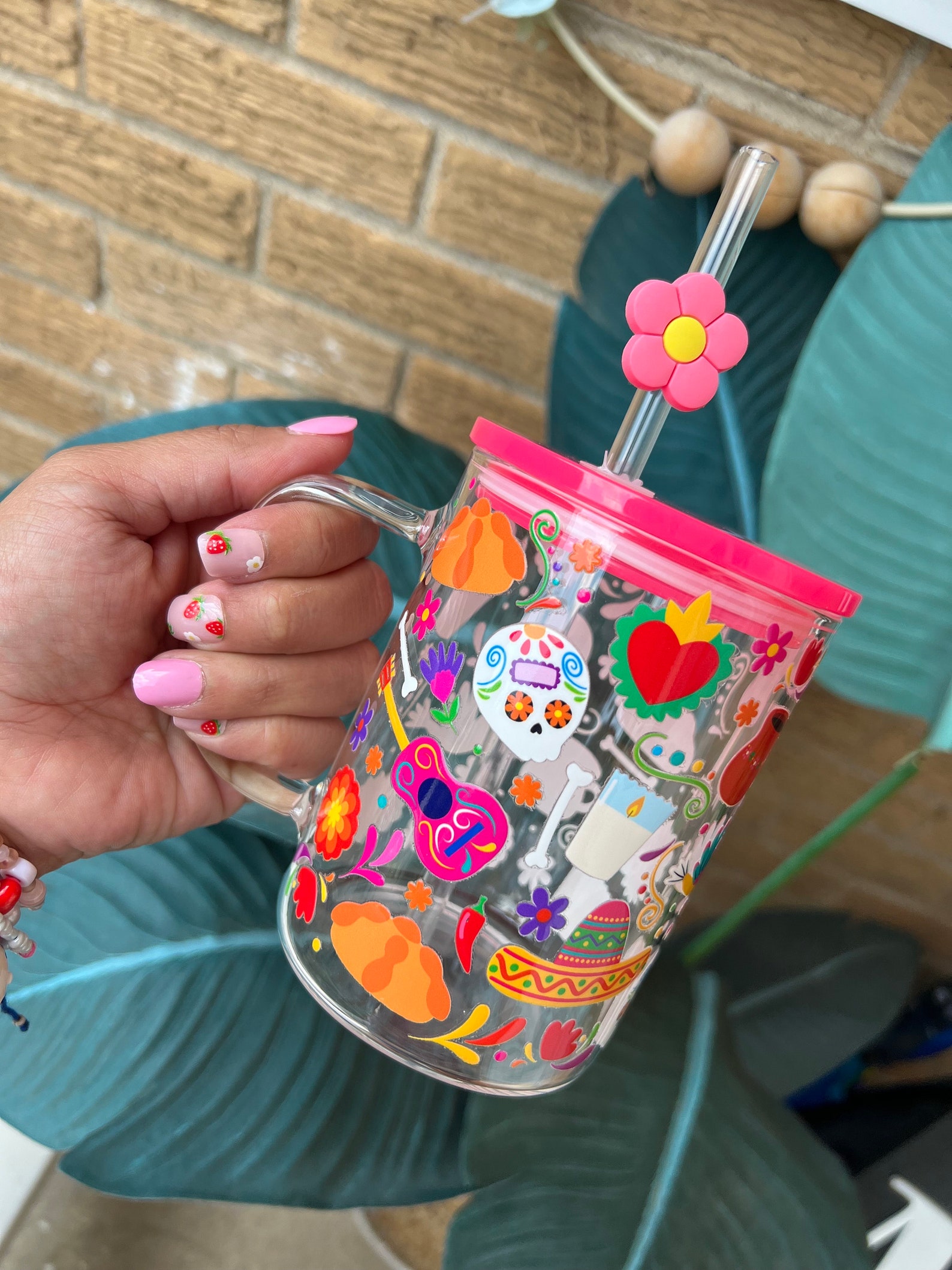 Mexican Snacks Glass Cup Mug Mexican Candies Hispanic Cup Hispanic ...