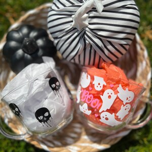 Spooky Mugs Dripping Skull Ghost Coffee Mug Clear Mug Halloween Mug ...