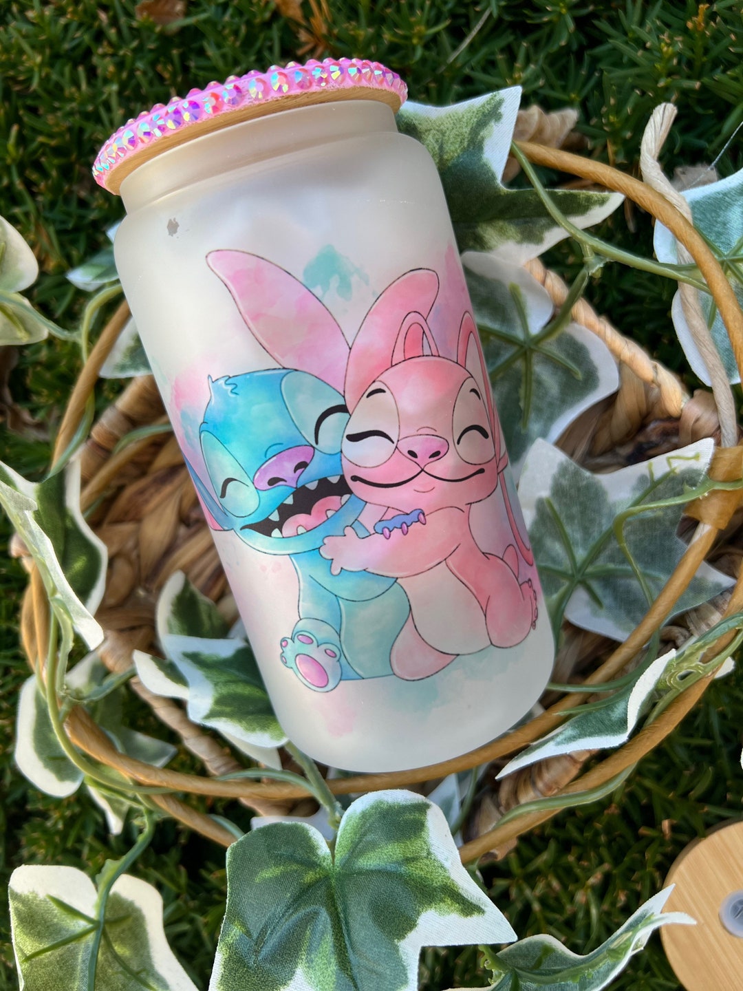 Alien & Angel Glass Can Sublimation Glass Can Alien - Etsy