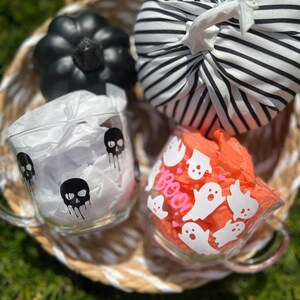 Spooky Mugs Dripping Skull Ghost Coffee Mug Clear Mug Halloween Mug ...