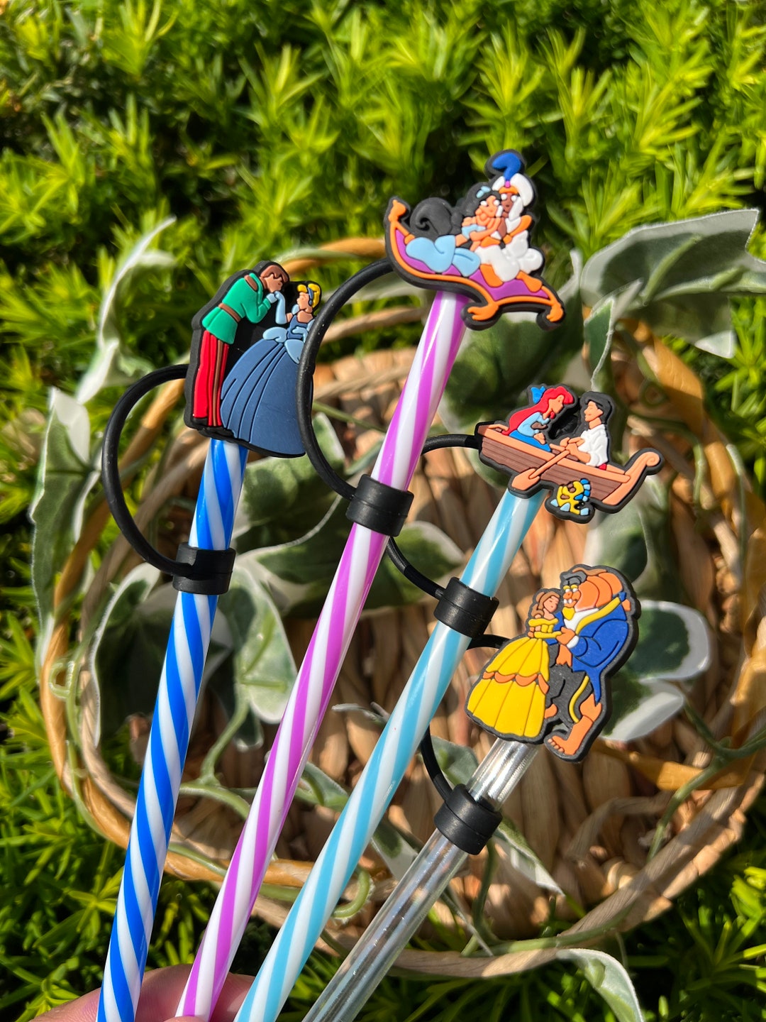 Princesses Straw Topper| Straw Charm | Straw Accesories | Princess ...