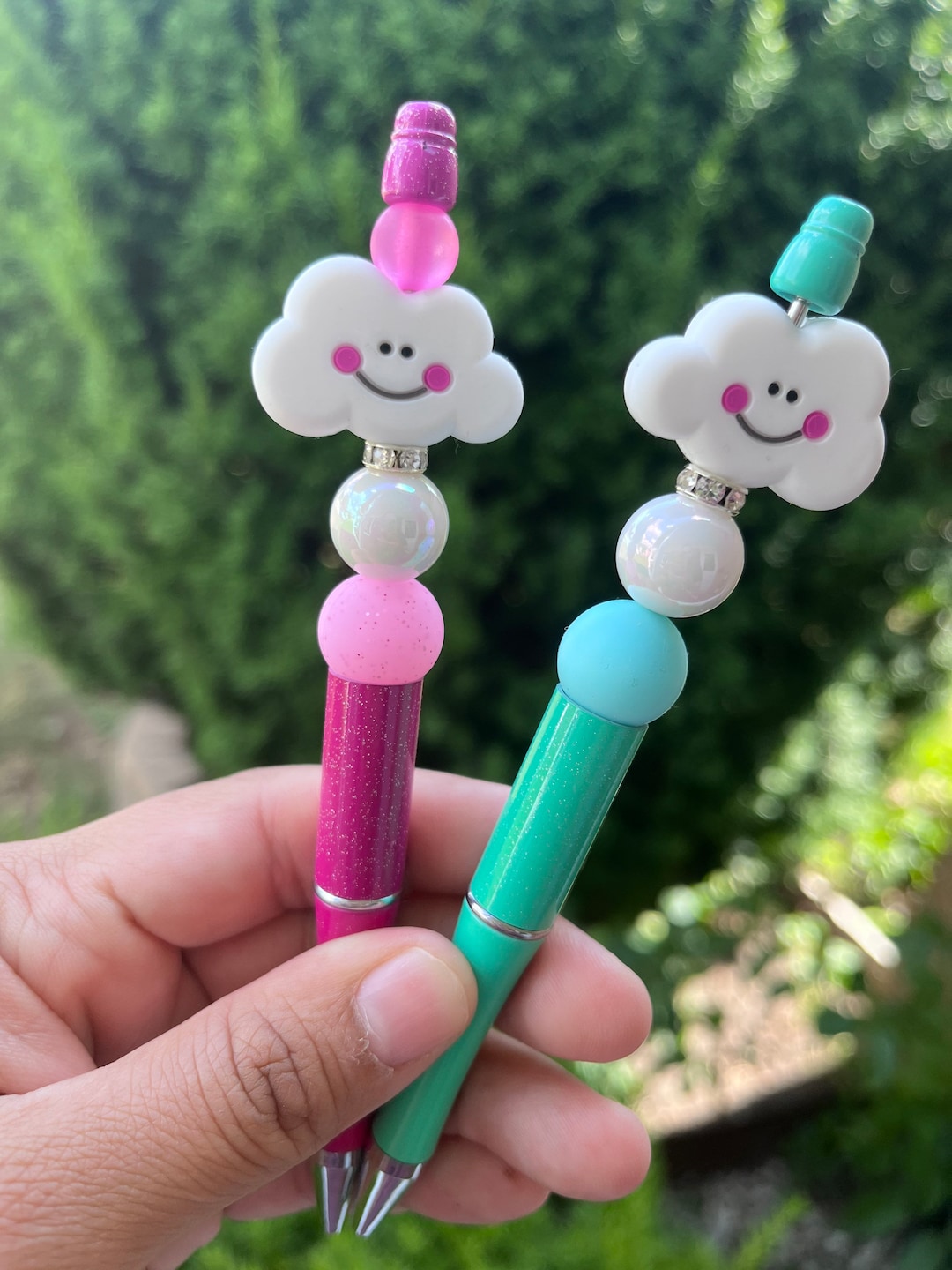 Cloud Pen Cute Cloud Cloudy Beaded Pen Twist Pen - Etsy