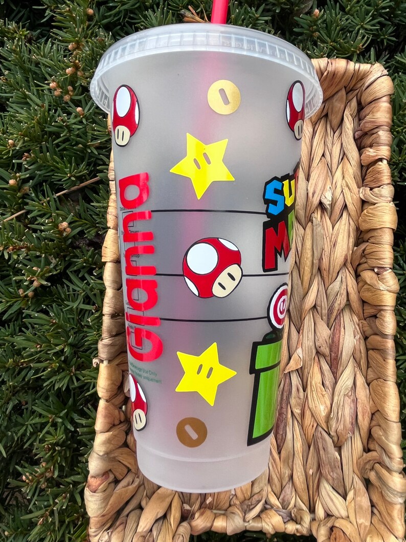 Mario Sb Cup Coffeecup Icecoffee Reusable Cup Tumbler ice - Etsy