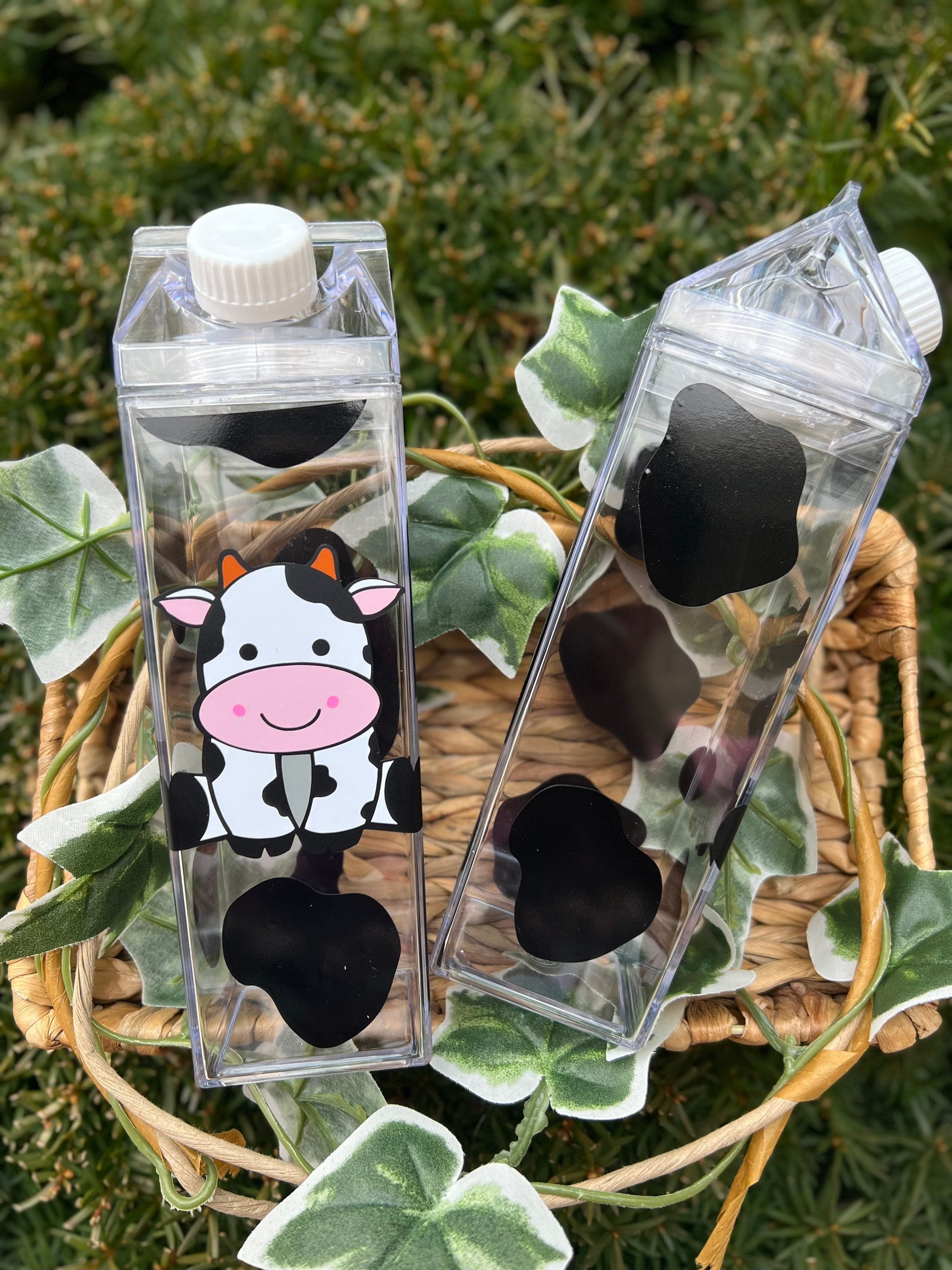 Cow Milk Cartoon Bottle Water Cow Cow Print Bottle Water Cow Milk ...