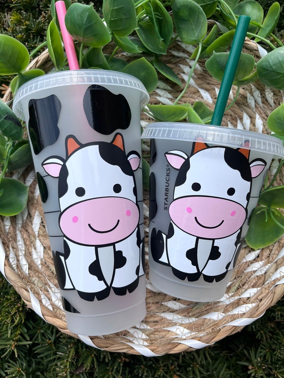Cow Reusable Cup Reusable Cup Cute Cow Mini Cup Custom - Etsy