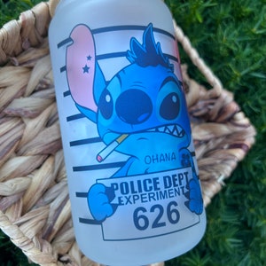 Alien Bad Guy Glass Can Sublimation Stitch Frosted Can - Etsy