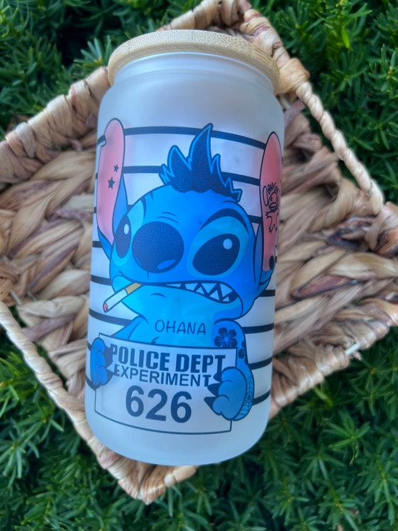 Alien Bad Guy Glass Can Sublimation Stitch Frosted Can - Etsy