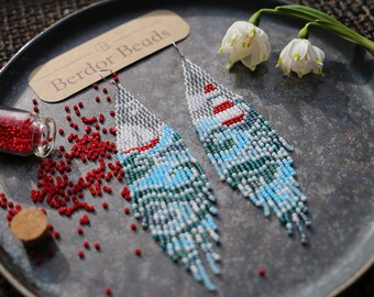 Beaded Lighthouse Earrings - Etsy