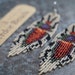 Rust - Handwoven Beaded Earrings,handmade Gifts,beige,harvest ...