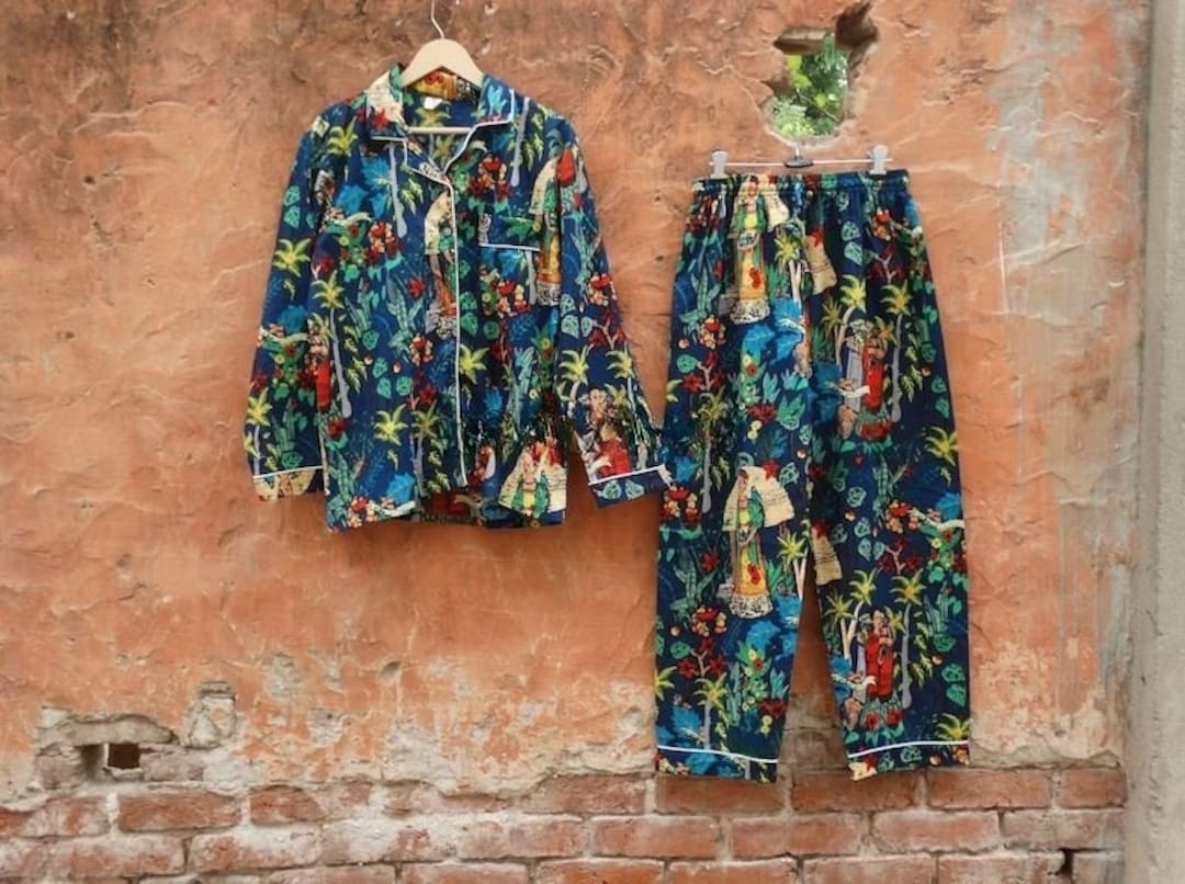 Frida Kahlo 100% Pure Cotton Night Suit, Perfect for Summer While ...