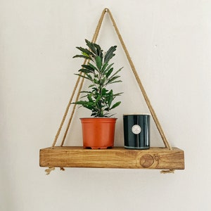 Shelf/rope Shelf/shelves/wood/hanging Rope - Etsy