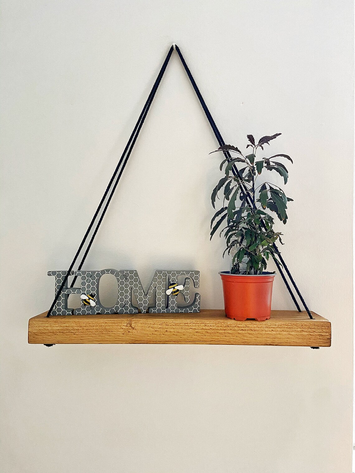 Shelf/rope Shelf/shelves/wood/hanging Rope - Etsy