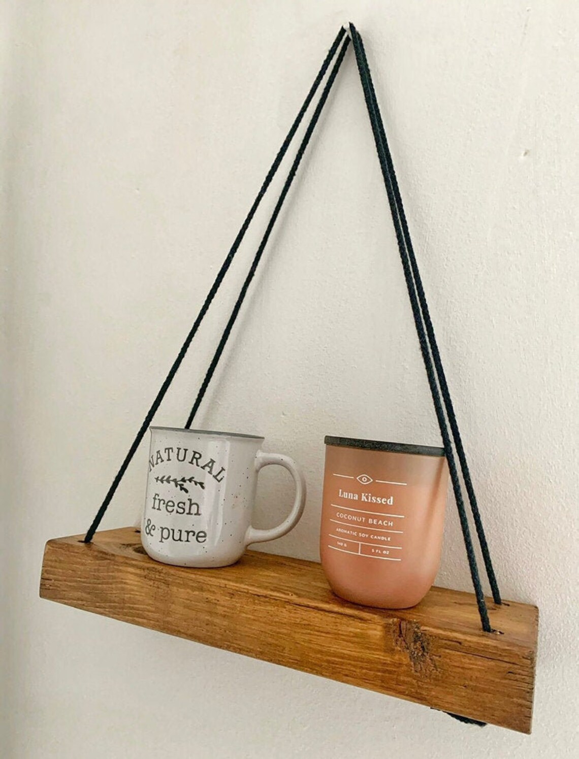 Shelf/rope Shelf/shelves/wood/hanging Rope - Etsy