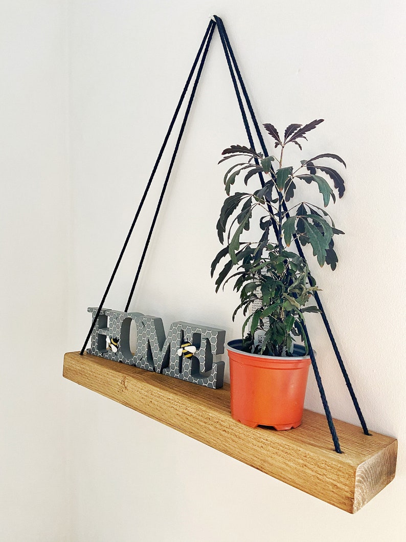 Shelf/rope Shelf/shelves/wood/hanging Rope - Etsy