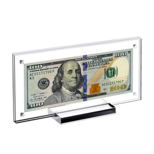 Money Bill Holder Display Case - Etsy