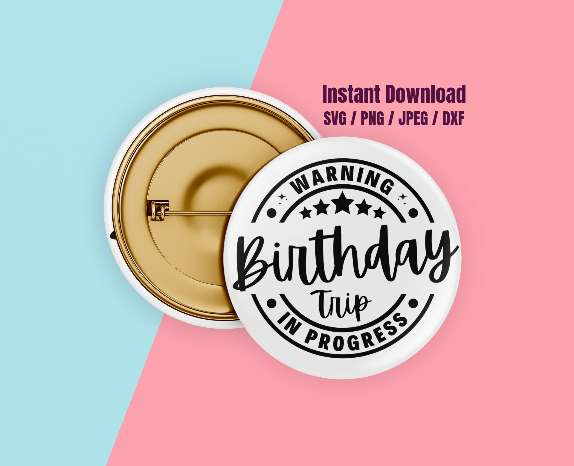 Warning Birthday Trip in Progress Svg / Funny Birthday Svg / - Etsy