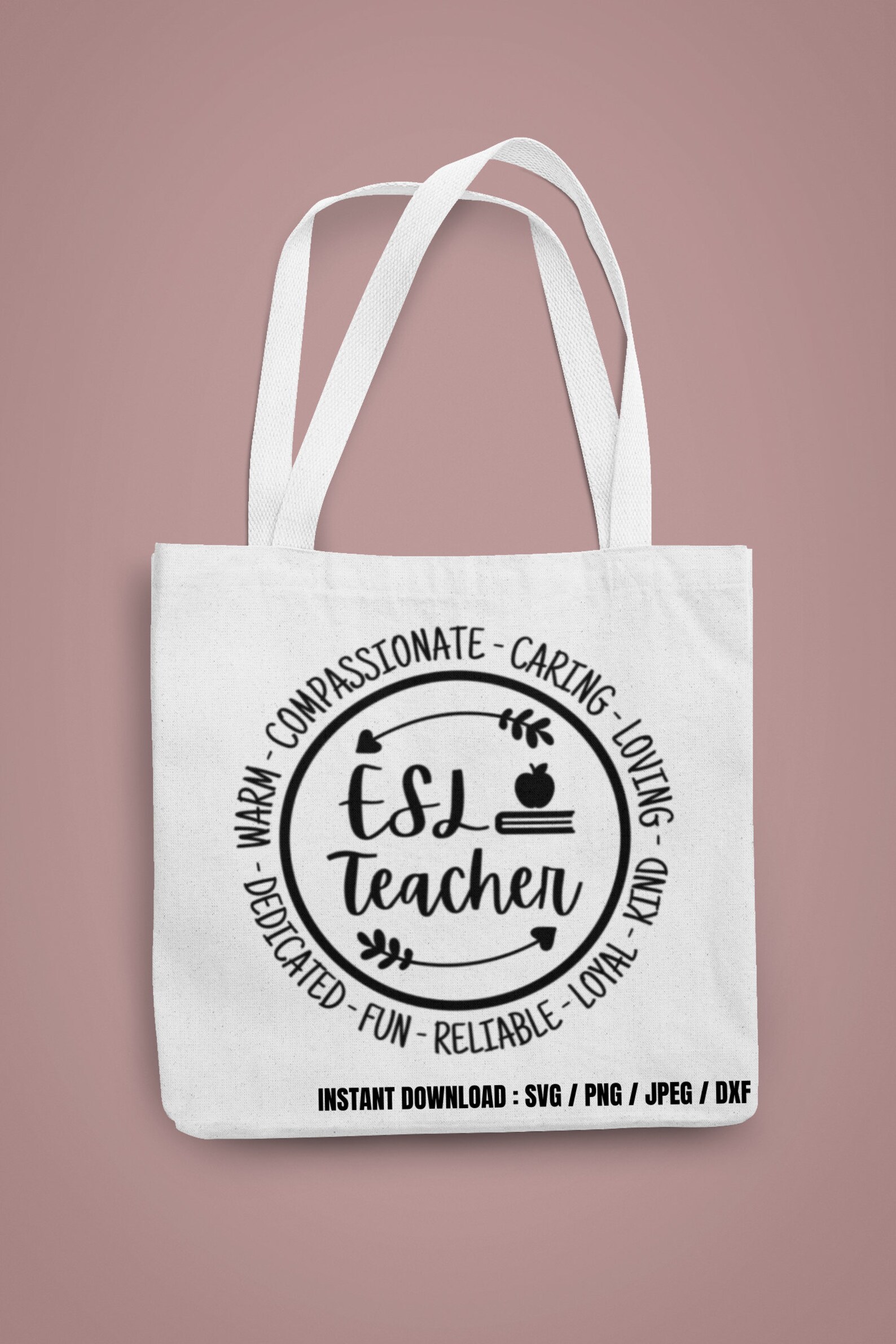 ESL Teacher Svg / English as a Second Language Teacher Svg / - Etsy