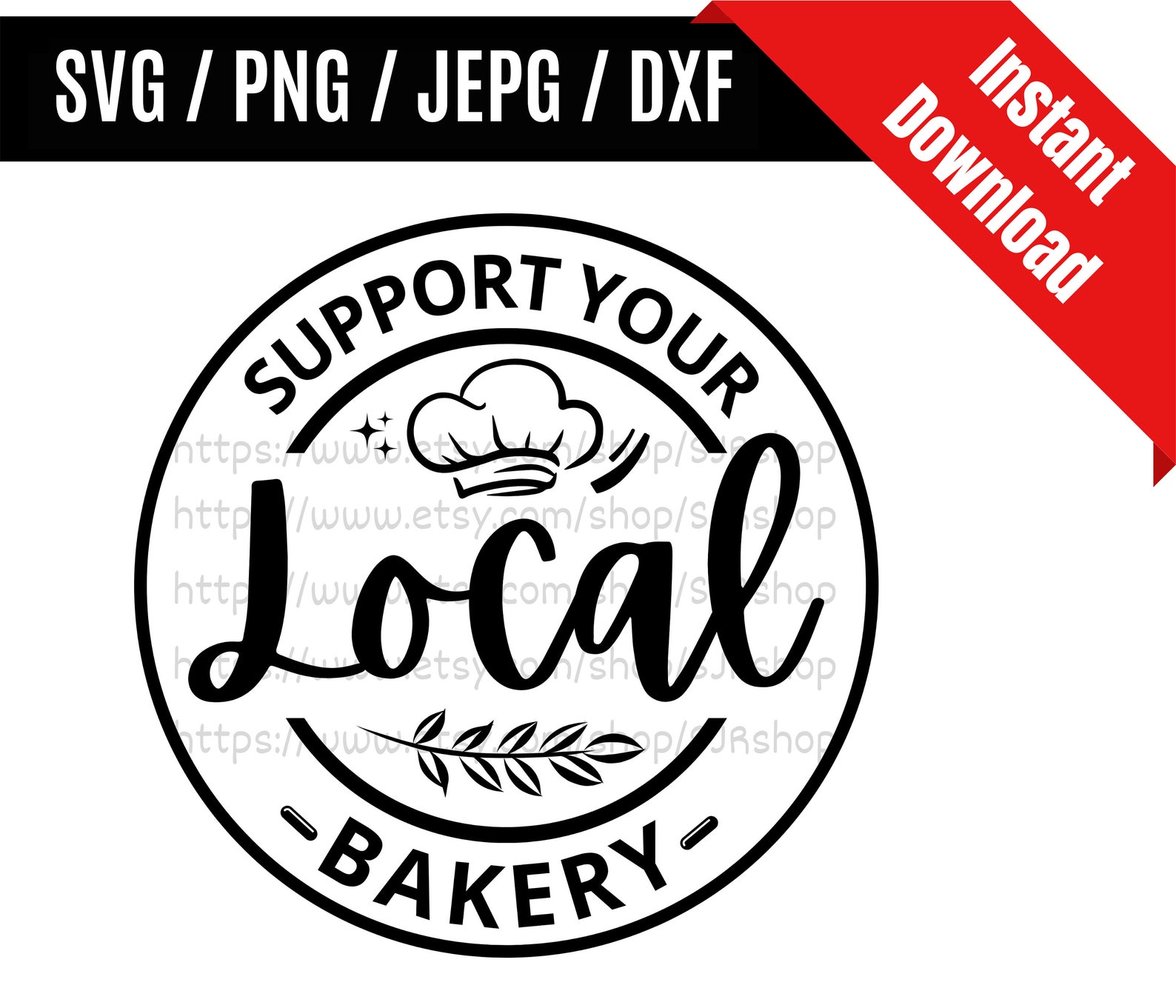 Support Your Local Bakery Svg / Bakers Svg / Bakery Svg / - Etsy