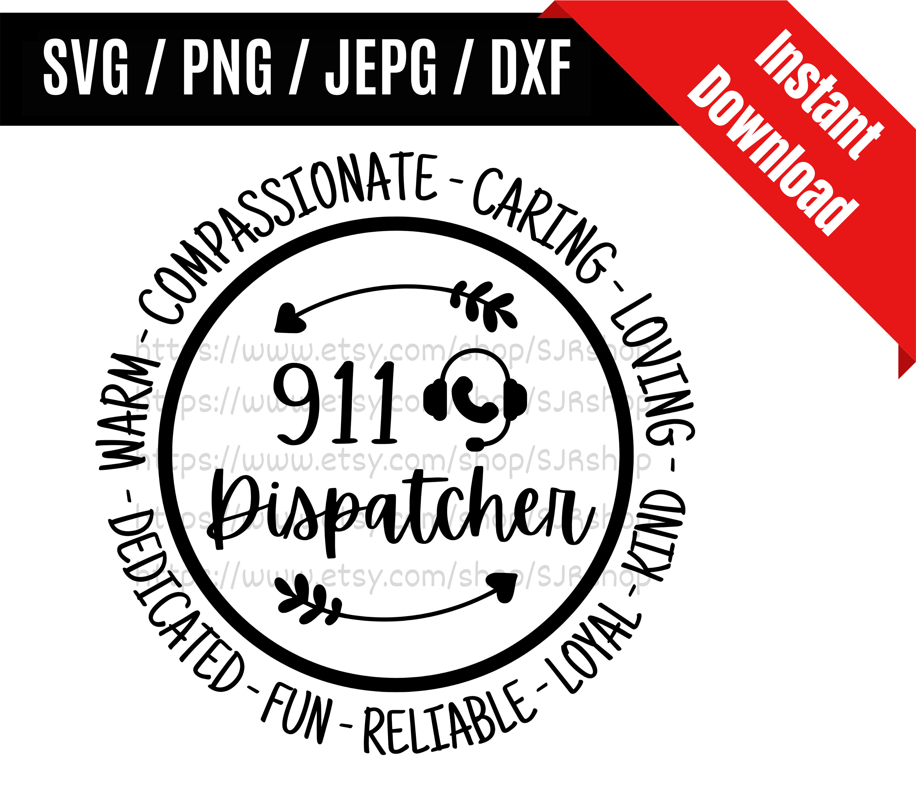 911 Dispatcher Svg / Dispatcher Svg / Police Svg / 911 Design - Etsy