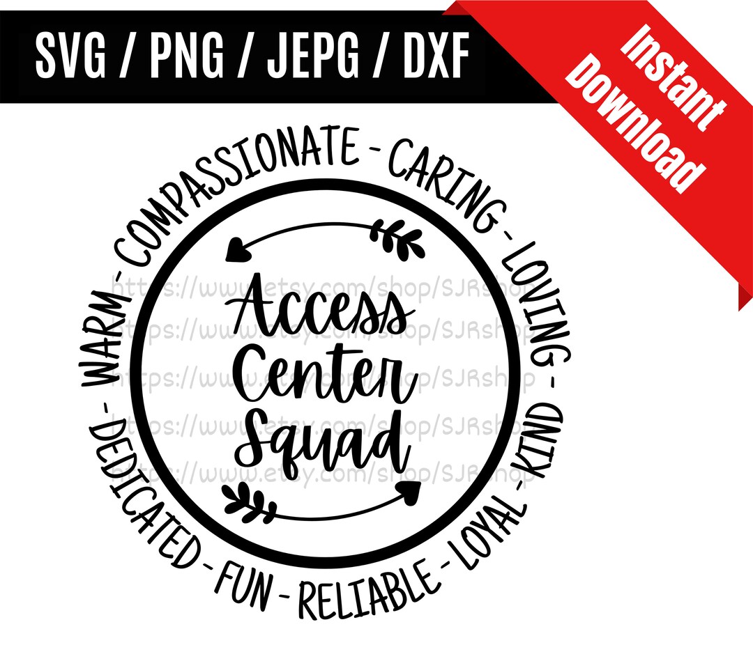 Access Center Squad Svg / Access Center Team Svg / Student Services Svg ...