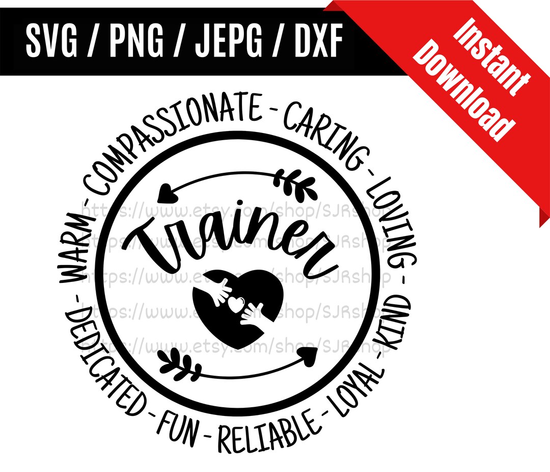 Trainer Svg / Trainer Word Svg / Athletic Trainer Svg / Fitness Coach ...