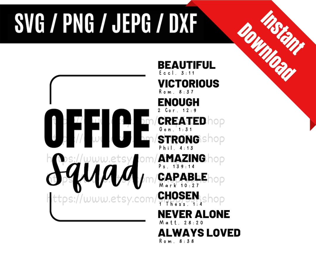 Office Squad Svg / Office Team Svg / Office Life Svg / Coworker Svg ...