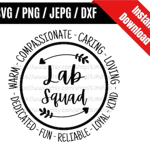 Lab Squad Svg / Lab Team Svg / Lab Life Svg / Lab Tech Svg / Lab Worker ...