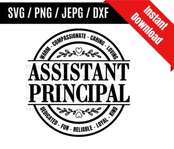 Assistant Principal Svg / Vice Principal Svg / Back to School | Etsy