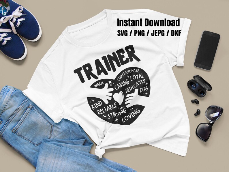 Trainer Svg / Trainer Heart Svg / Athletic Trainer Svg / Fitness Coach ...