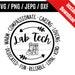 Lab Tech Svg / Laboratory Technician Svg / Lab Life Svg / Lab Worker ...