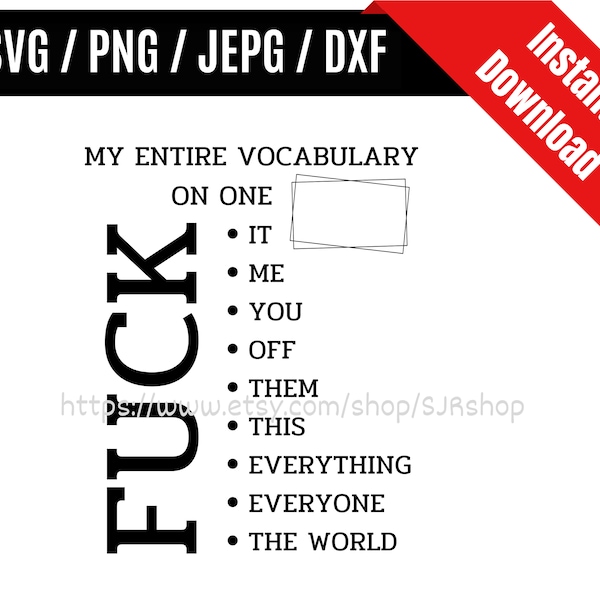 Vulgar Svg - Etsy