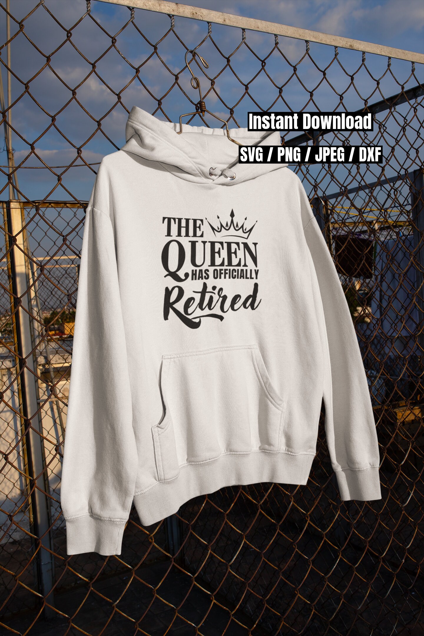The Queen Has Officially Retired Svg / Retirement Saying Svg / - Etsy
