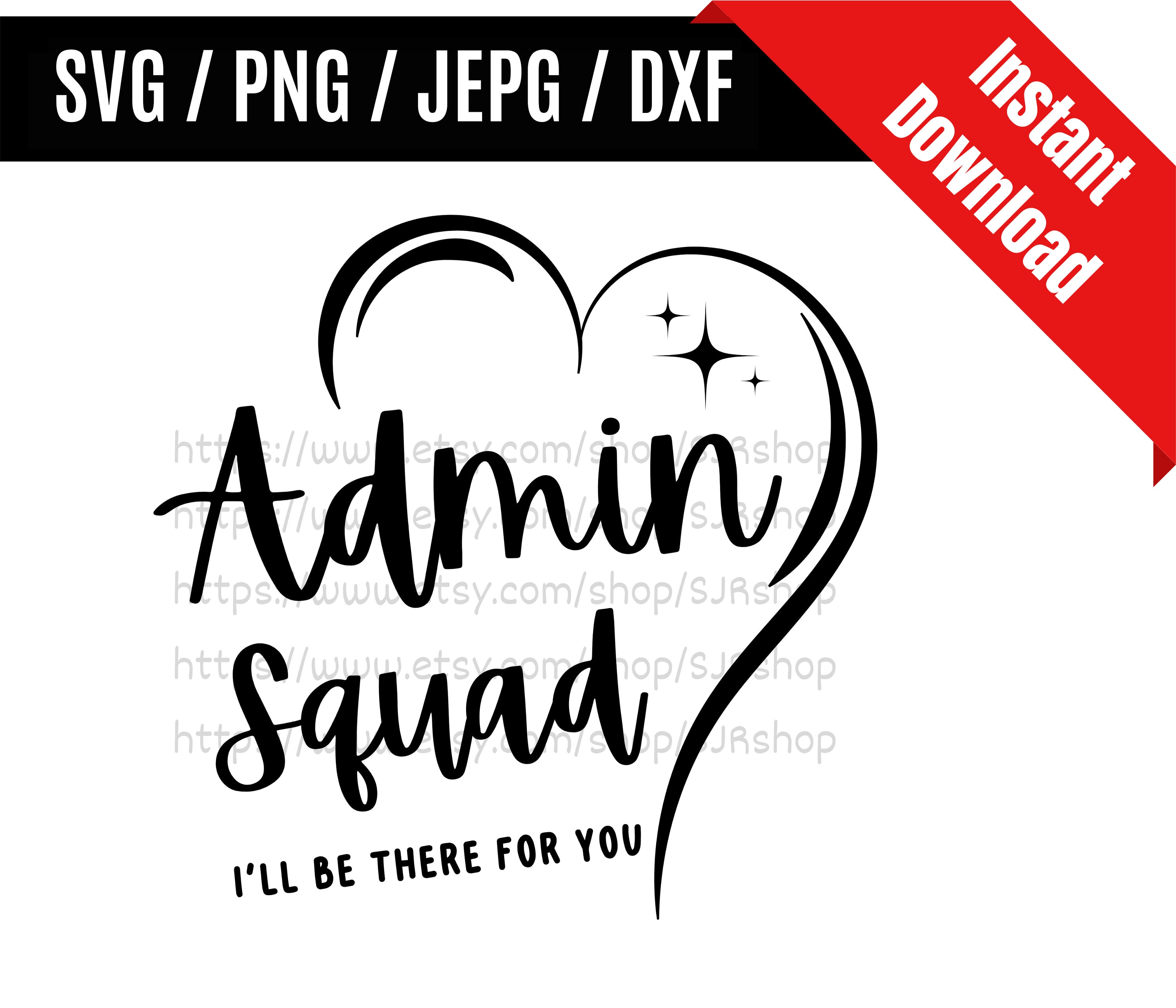 Admin Squad Svg / Admin Team Svg / Admin Life Svg / Coworker Svg ...
