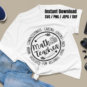 Math Teacher Svg / Math Svg / Math Life Svg / Teacher Appreciation Svg ...