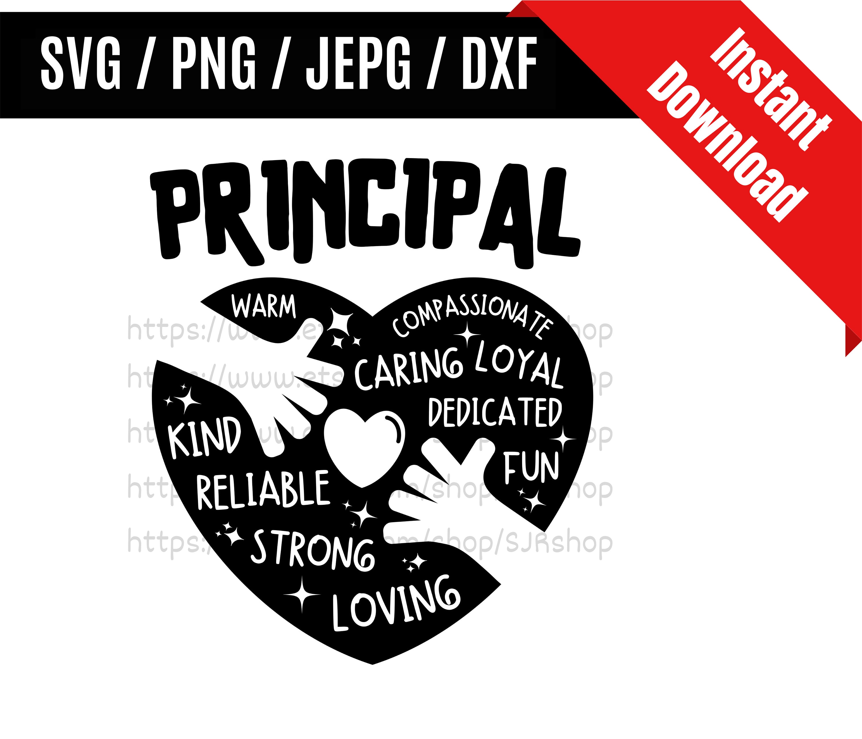 Principal Svg / Principal Appreciation / Coworker Svg / Back | Etsy