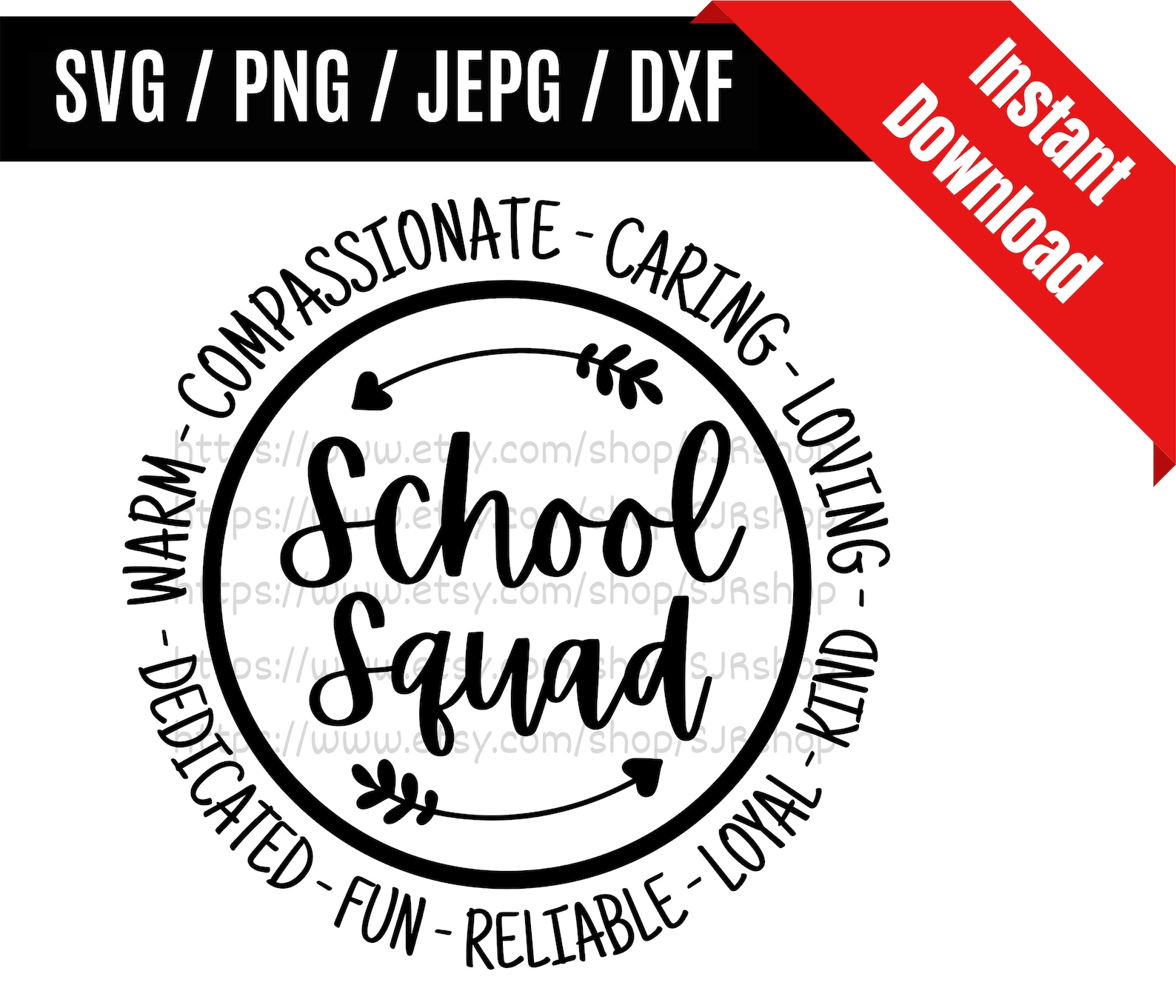 School Squad Svg / School Team Svg / School Life Svg / Back to - Etsy
