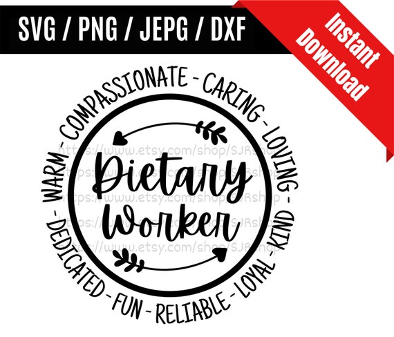 Dietary Worker Svg / Dietitian Svg / Nutritionist Svg / - Etsy