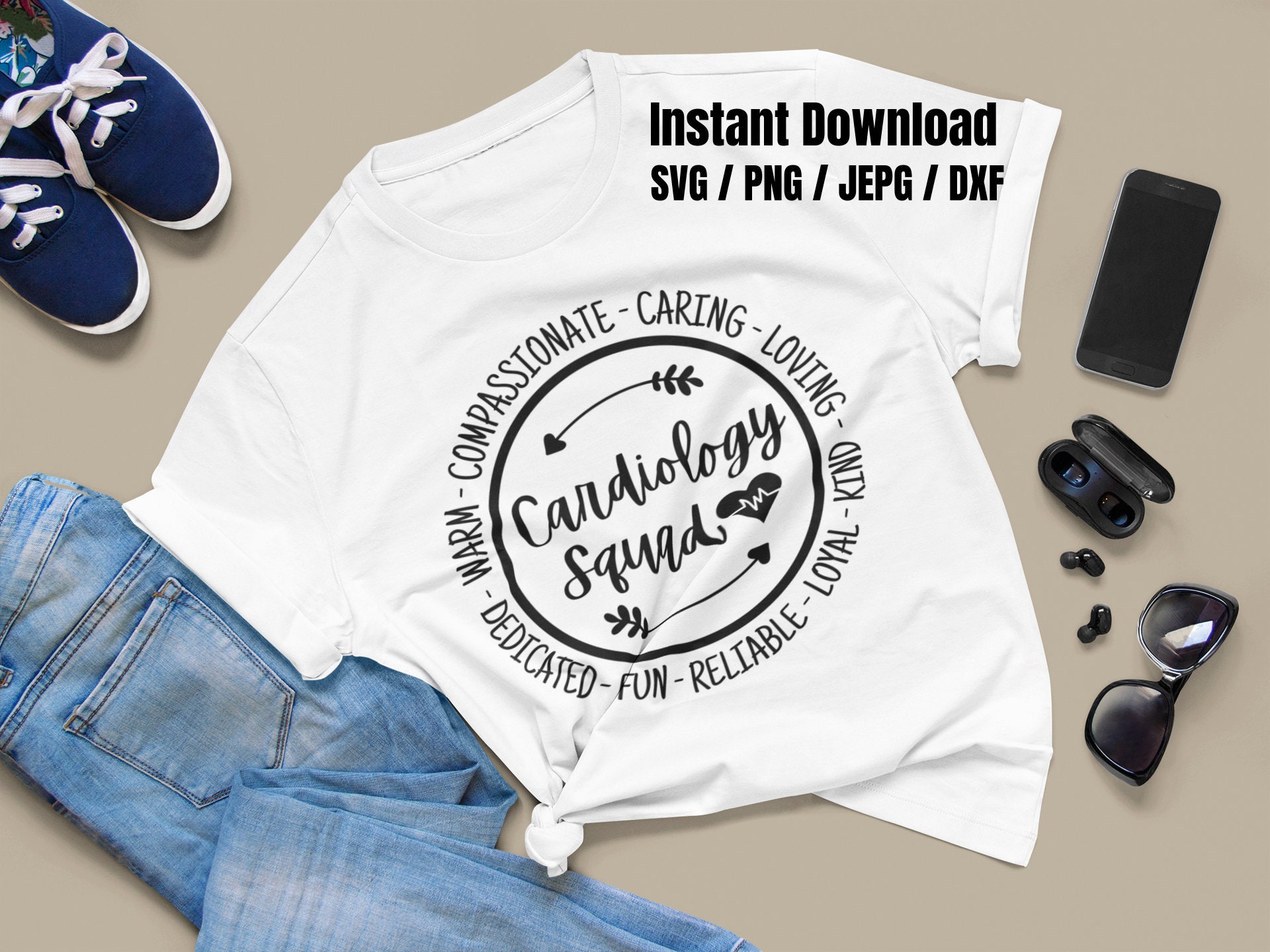 Cardiology Squad Svg / Cardiology Technician Svg / Heart - Etsy