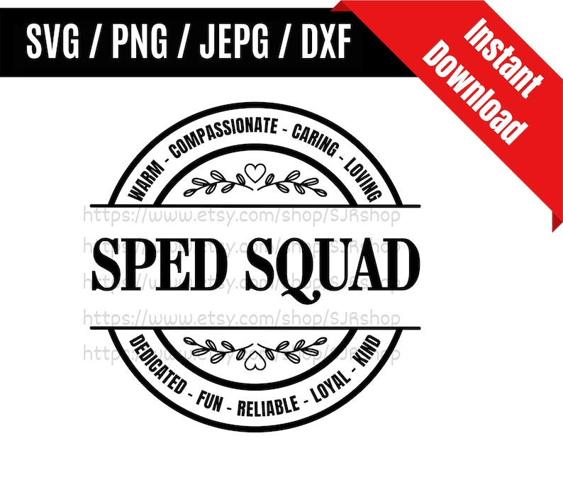 SPED Squad Svg / Special Education Teacher Svg / Teacher Svg / | Etsy